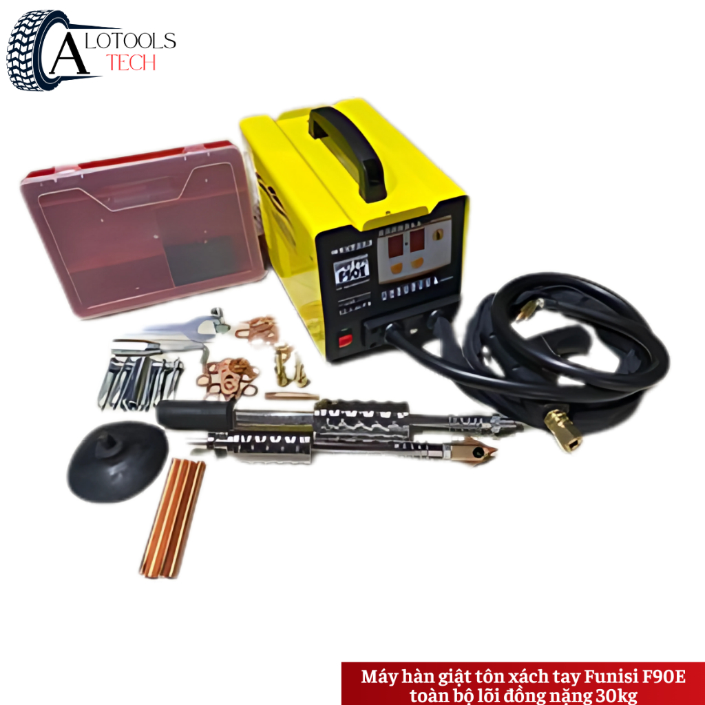 Máy hàn giật tôn xách tay Funisi F90E toàn bộ lõi đồng nặng 30kg, dụng ...