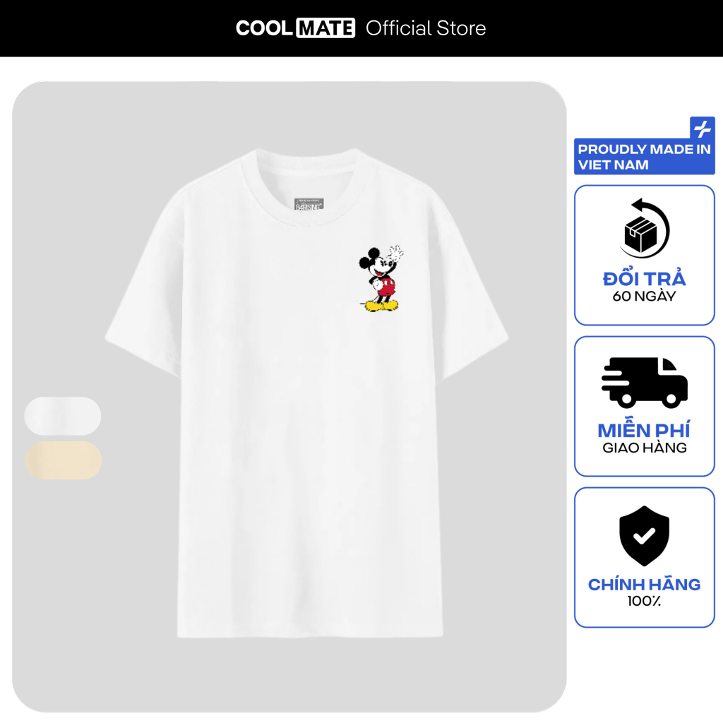 [SALE TẾT]Áo thun Disney 220gsm Mickey OG 84RISING Coolmate | Shopee ...