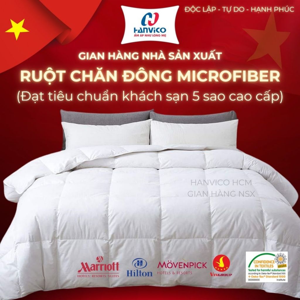 [Hanvico] Ruột chăn mùa đông - CHĂN lông vũ Microfiber Tiêu Chuẩn Khách ...