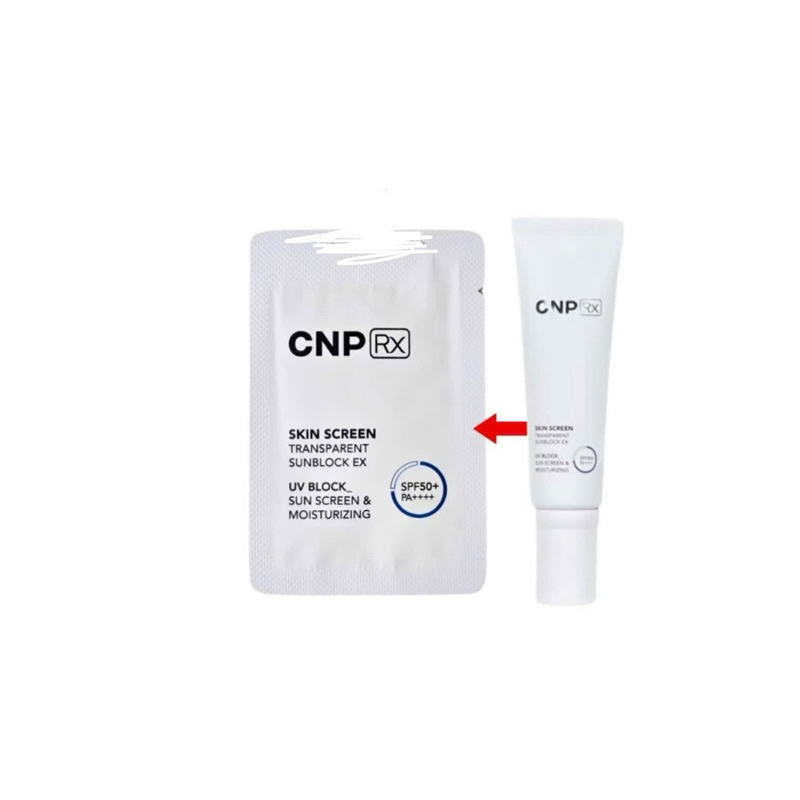 30 Gói kem chống nắng không màu chống nước CNP RX Sun screen & Moisturizing SPF50+/PA++++ 1ml ...