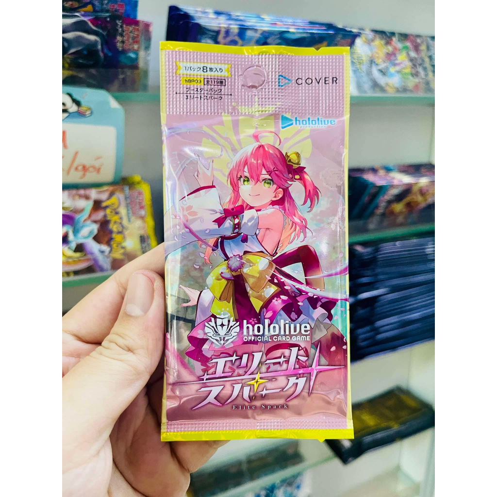 [ Ora Ora ] Gói 8 thẻ hololive holo live Elite Spark vol 3 hbp03 OFFICIAL CARD GAME BOOSTER PACK ...