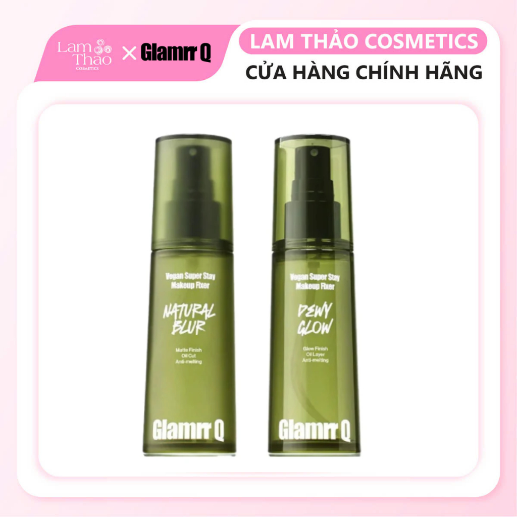 Xịt Khóa Nền Cố Định Glamrr Q Vegan Super Stay Make Up Fixer 50ml | Shopee Việt Nam