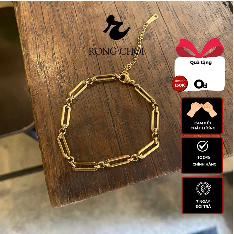 Vòng tay nam RONG CHƠI - Vòng tay nam chất liệu thép y tế không gỉ mạ ...
