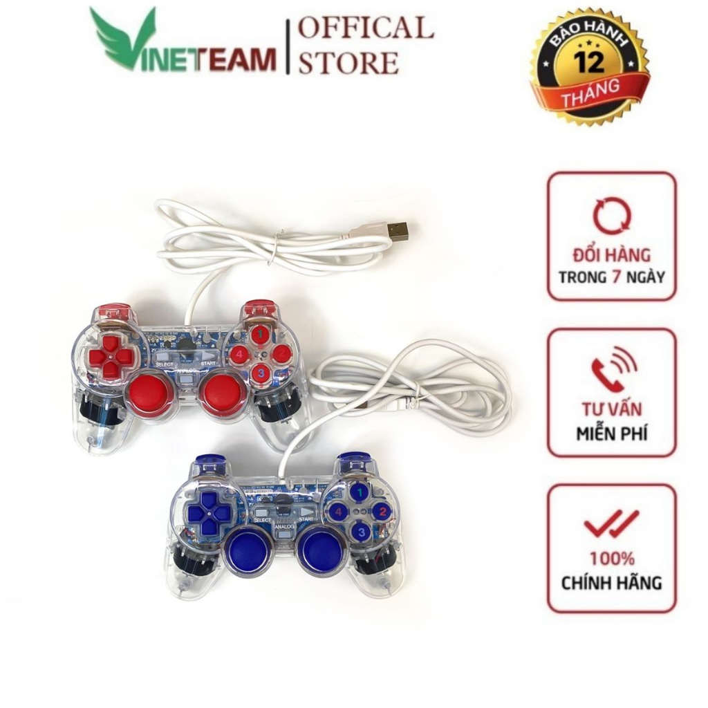 Tay Cầm Chơi Game Cho PC, Laptop, PS2, PS3 cổng USB Có Rung | Shopee ...