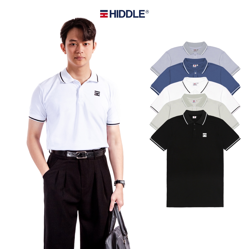 Áo polo nam basic viền tay cao cấp HIDDLE nhiều size vải cotton cá sấu ...