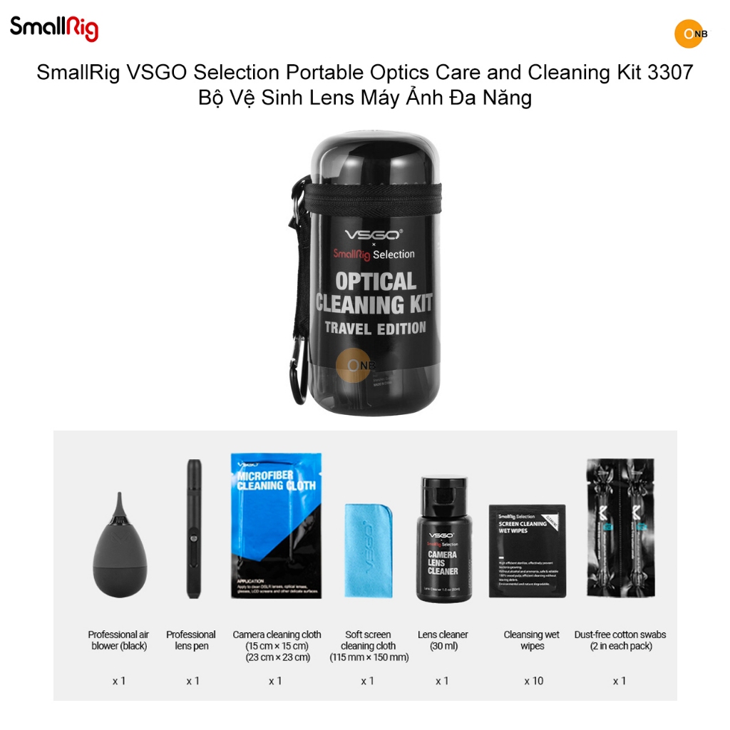 SmallRig VSGO Cleaning Kit 3307 - Bộ Vệ Sinh Ốnh Kính Máy Ảnh Đa Năng ...