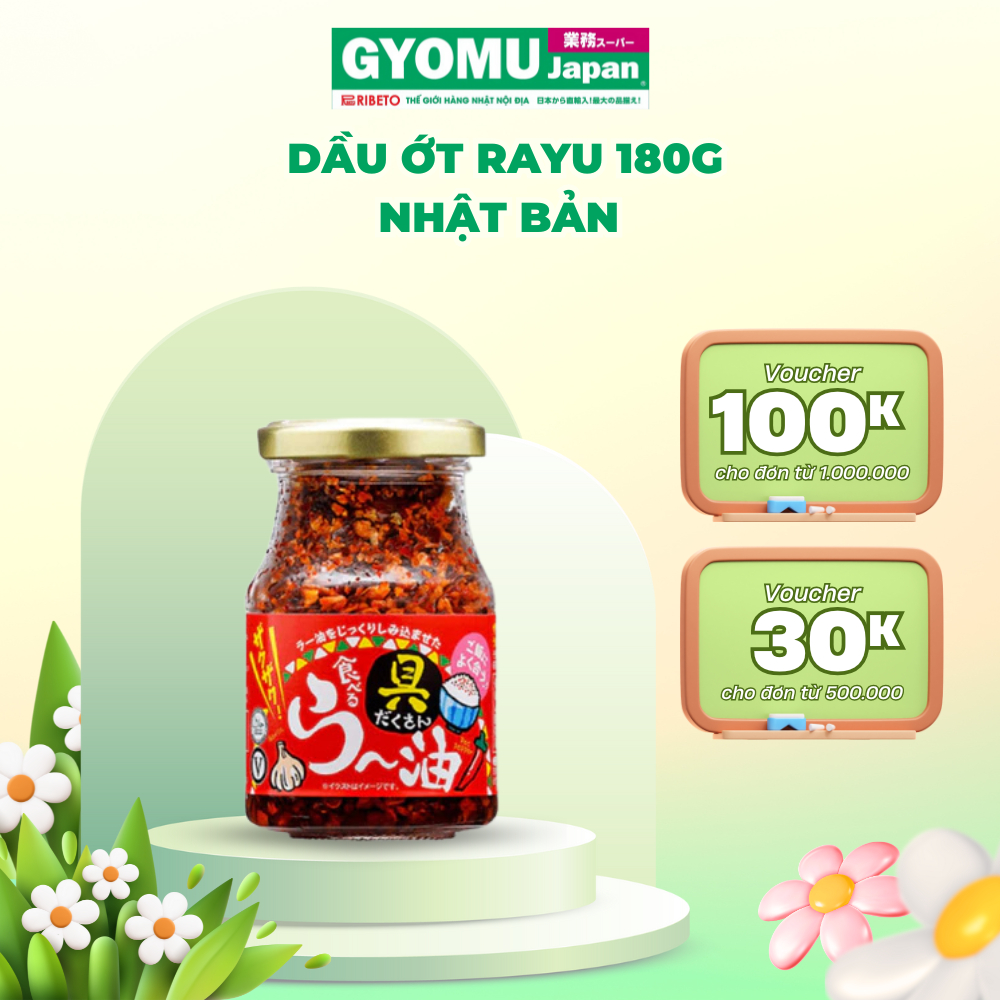Dầu ớt RAYU 180g ,dầu ớt nội địa Nhật Bản, Gyomu japan | Shopee Việt Nam