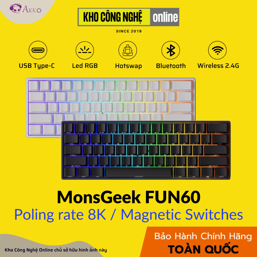 Bàn phím cơ MonsGeek FUN60 Pro SP Glare Magnetic Switches - New Chính ...