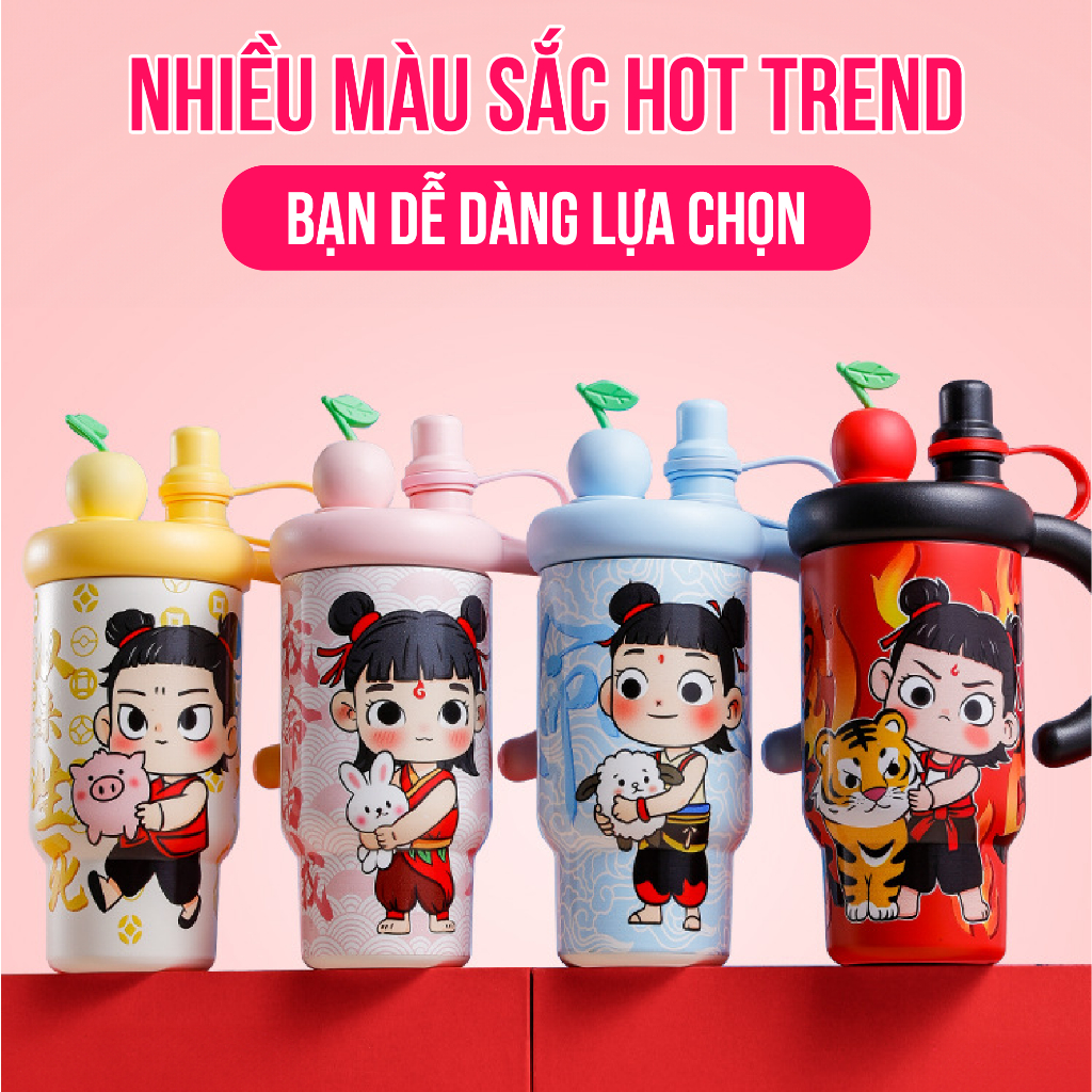 Ly giữ nhiệt SHOTAY Natra dung tích 800ml, đa màu cá tính, chuẩn inox ...