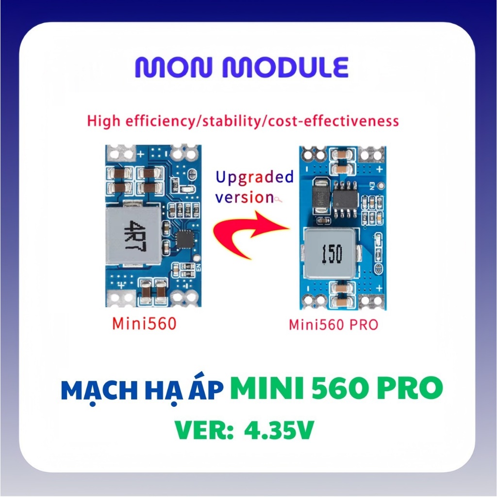[Mini 560 PRO] [4.35V] Mạch giảm áp Mini 560 PRO - 4.35V | Shopee Việt Nam