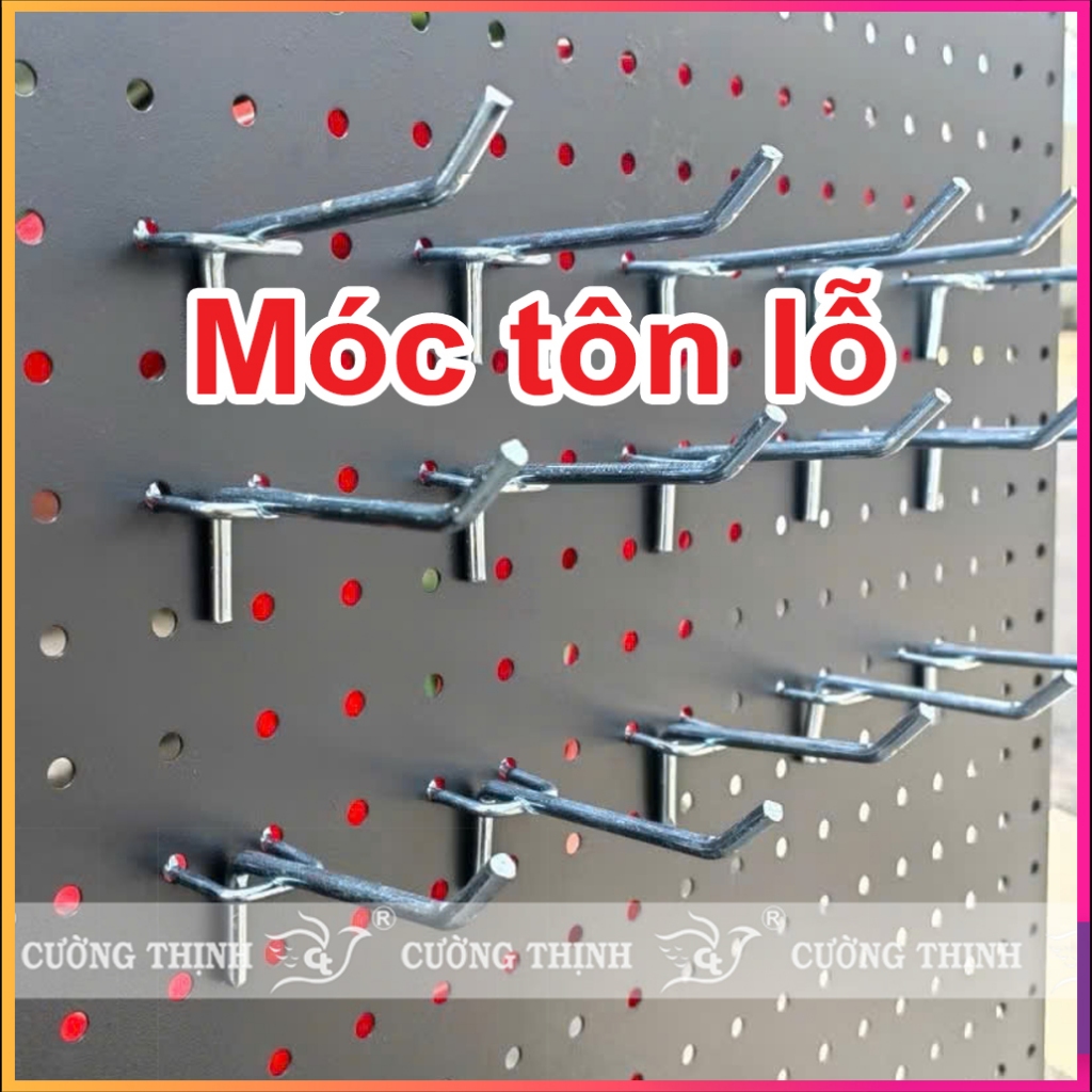 Móc treo tấm tôn lỗ, Móc treo kệ tôn lỗ nhiều kích thước, Móc bổng 3 ...