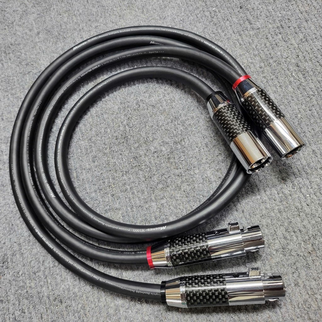 XLR - Dây tín hiệu balance Monster-Cable Mseries M1000i rắc canon đực ...