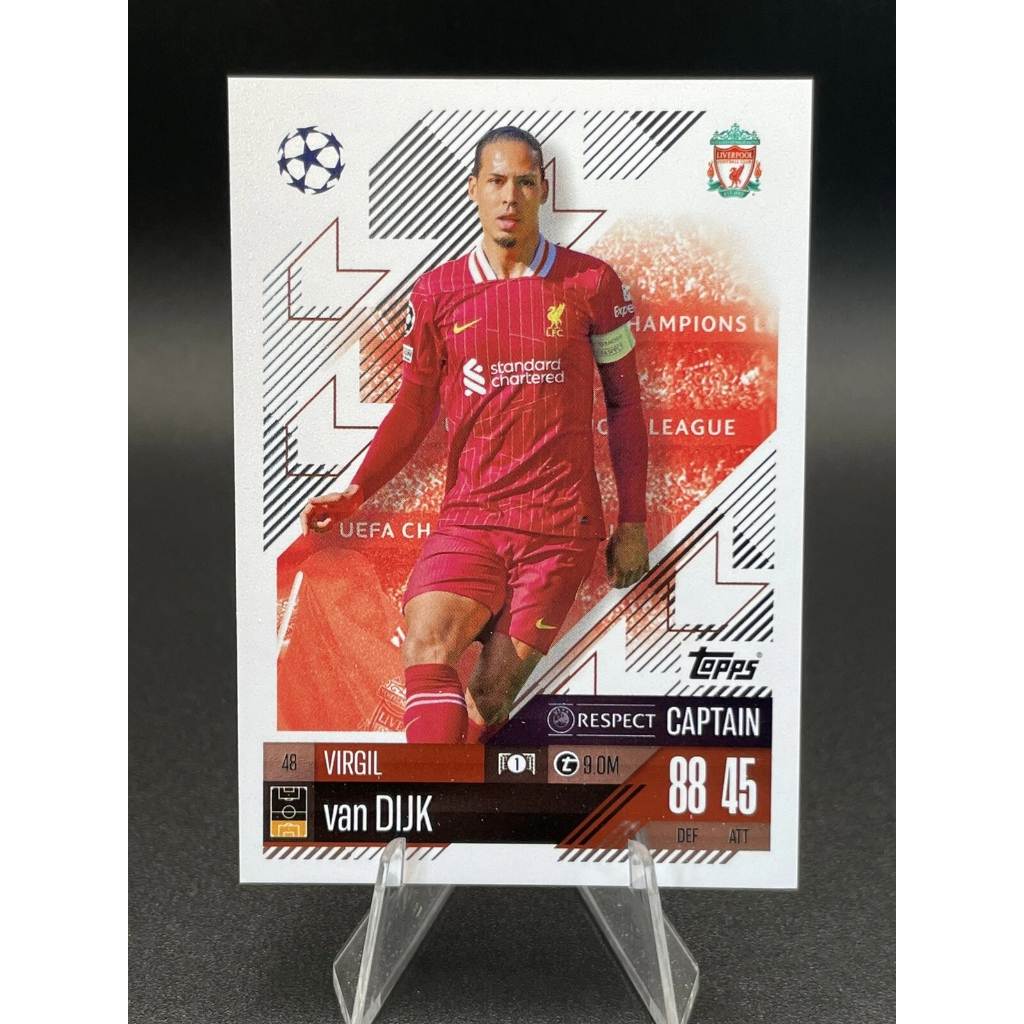 Thẻ CAPTAIN Virgil van Dijk Topps Match Attax 2024/2025 (Liverpool) (24 ...