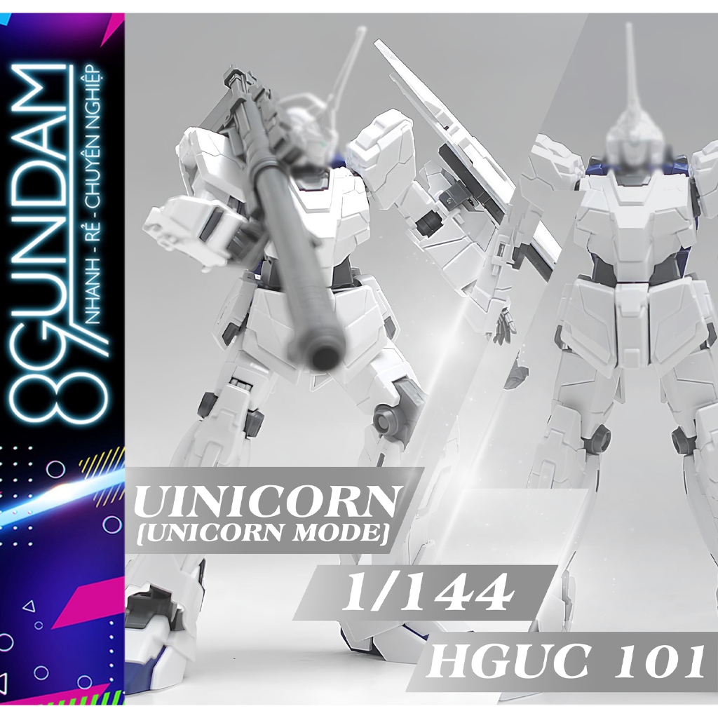 [CÓ SẴN] Mô Hình Lắp Ráp HGUC 101 Unicorn Fighter (Unicorn Mode) | Shopee Việt Nam