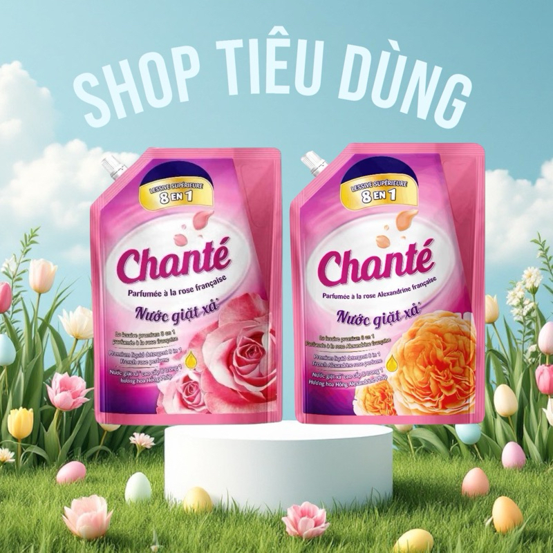 Hoả Tốc Nước Giặt Xả 8in1 Chanté Hương Hoa Hồng Túi 3,05 Kg | Shopee ...