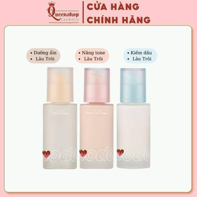 Code Glokolor Primer 30ml 3 Types, Fix-on / Hydro / Tone Base | Shopee ...