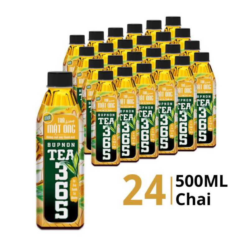 Trà Tea 365 BUPNON Vị Đào, Mật Ông , Chanh Sả 1 Thùng 24 Chai X 500ml ...