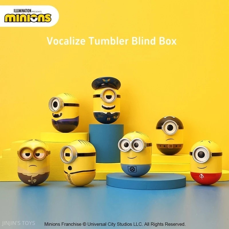 Đồ chơi Minion Vocalize Tumbler Blind Box Figure MINISO/ Hộp Blind Box ...
