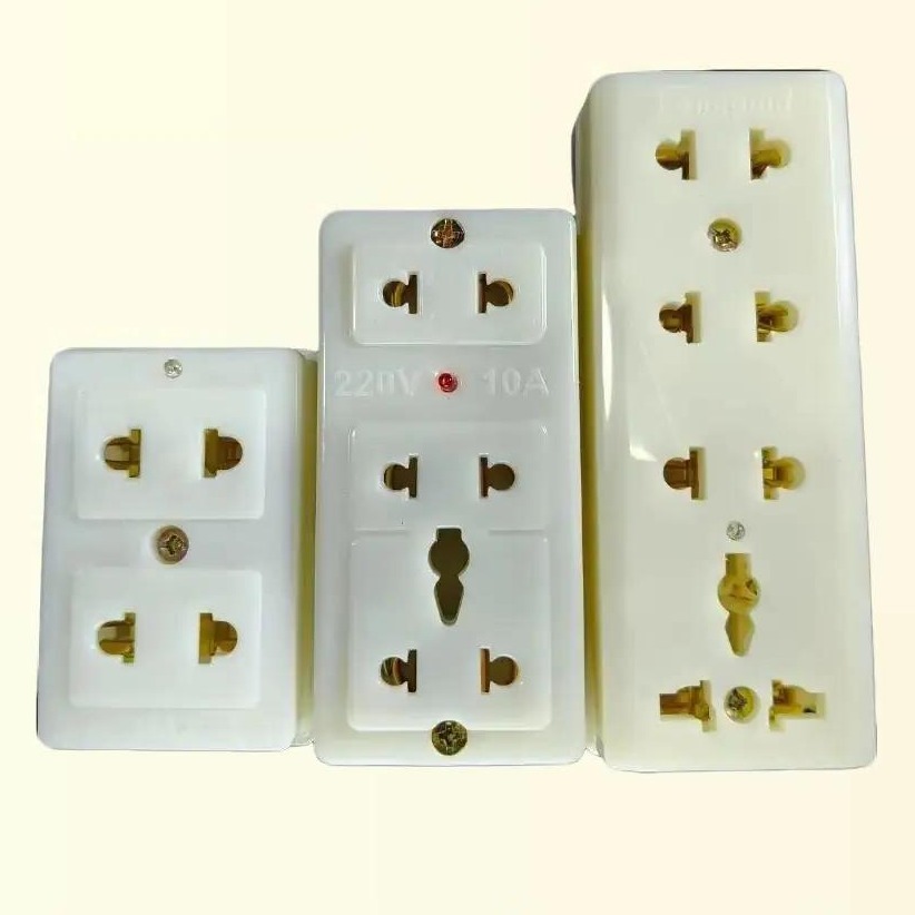 Ổ cắm điện đa năng Sanomax 2-3-4 lỗ, ổ cắm đa năng gắn táp lô, chống ...