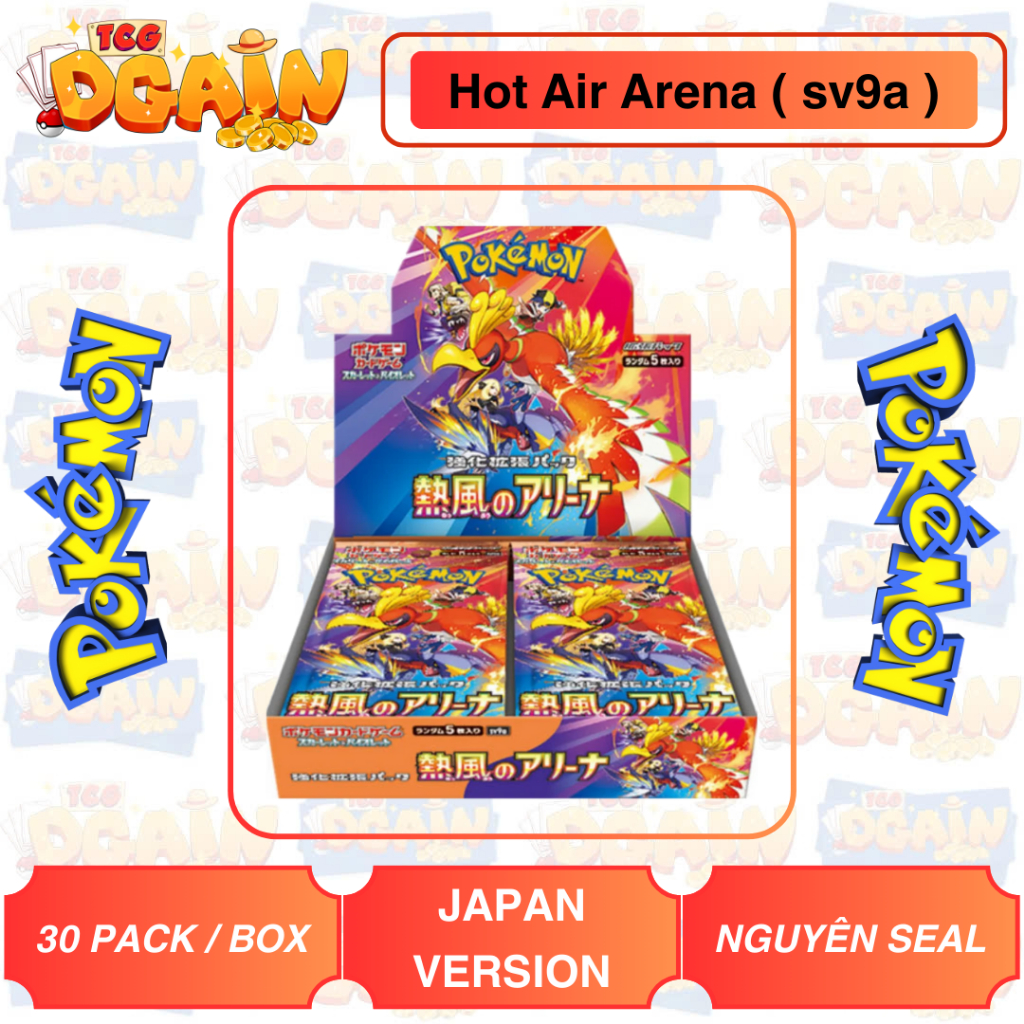 [ Chính hãng ] Box Thẻ Bài Pokemon Hot Air Arena ( sv9a ) | Shopee Việt Nam