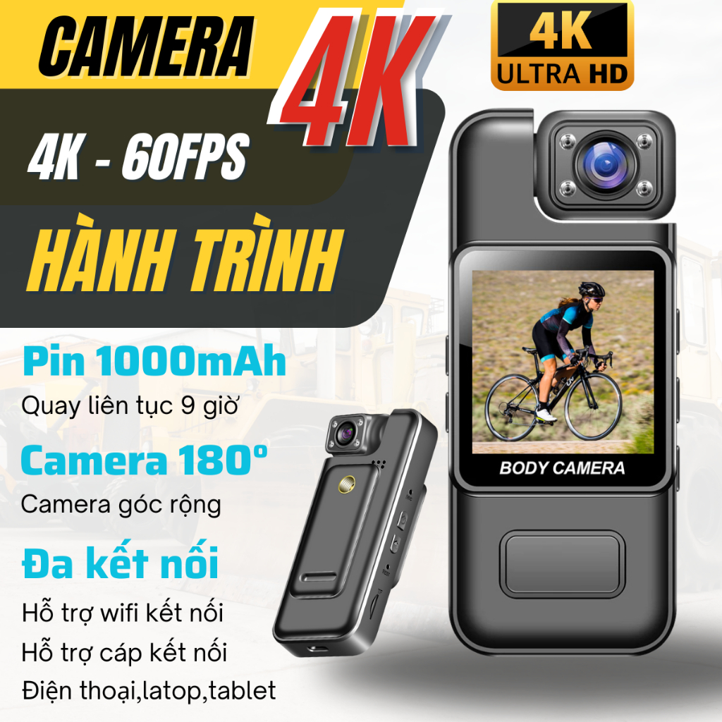 Camera Hành Trình Y9 Chất Lượng Quay 4K, Máy Quay Phim Chống Rung Nhỏ ...