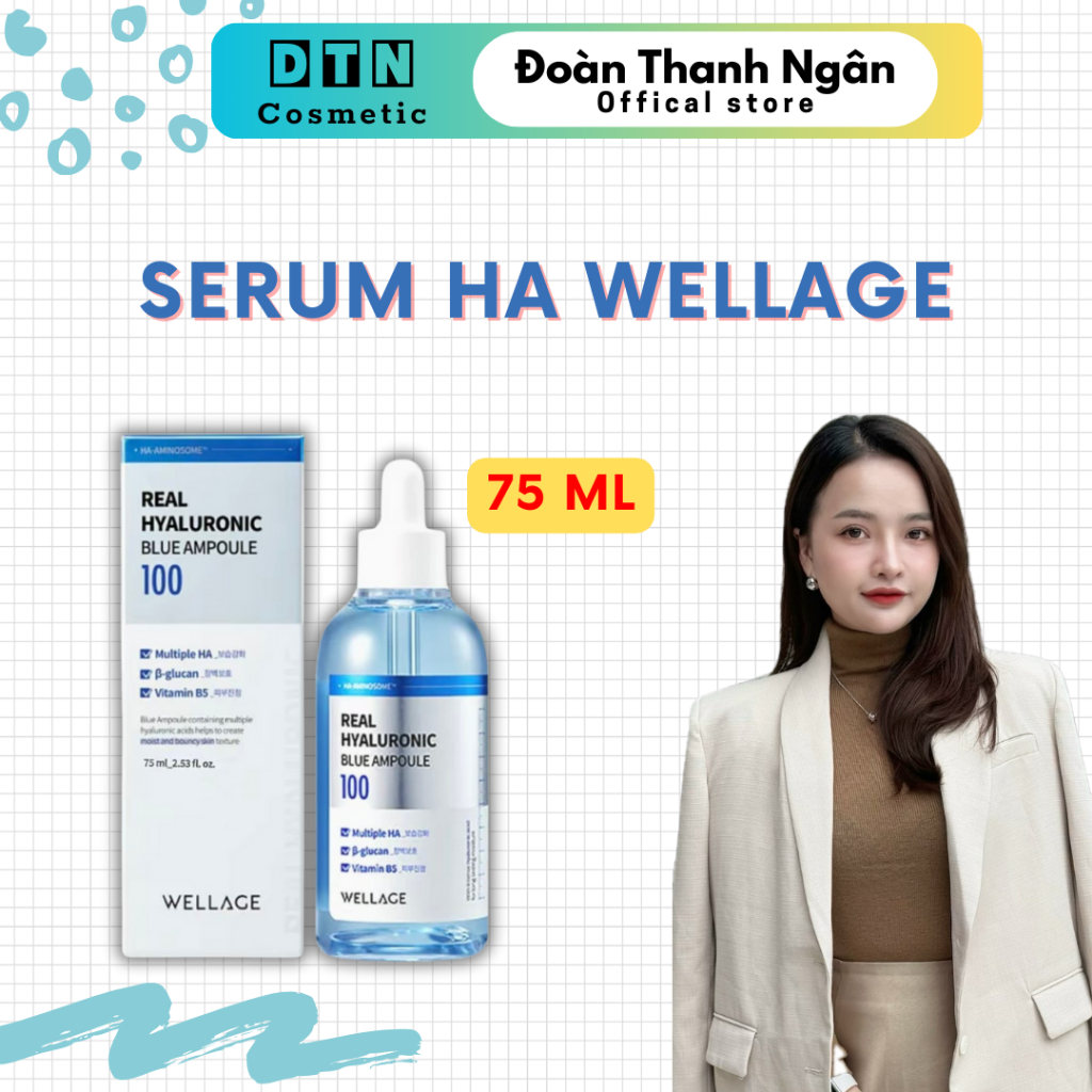 [ CHÍNH HÃNG ] Serum HA Wellage hổ trợ cấp ẩm 75ml | Shopee Việt Nam
