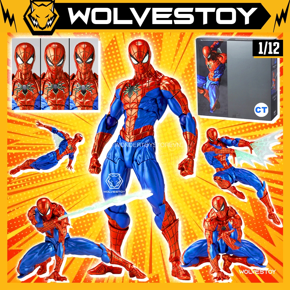 Mô Hình CT Revoltech Amazing Yamaguchi NR003 Spider Man 2.0 1/12 Action ...