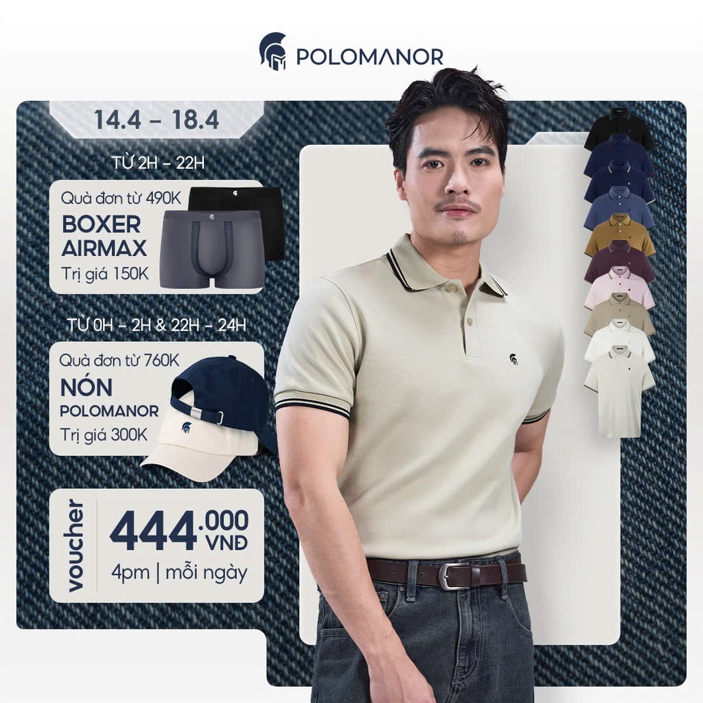 Áo polo nam kẻ BASIC CLASSIC vải cá sấu cotton piqué interlock sang trọng, tinh tế - POLOMANOR ...