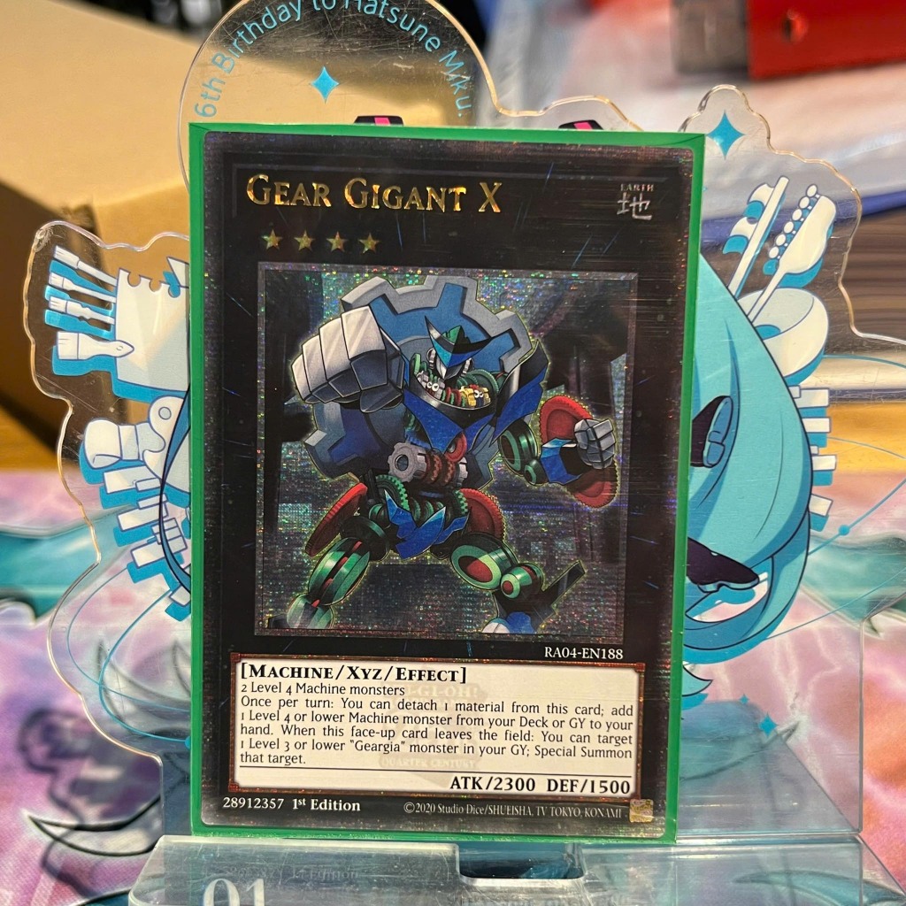 [ Bài Yugioh Chính Hãng ] Gear Gigant X - RA04-EN188 - Quarter Century Secret Rare 1st Edition ...