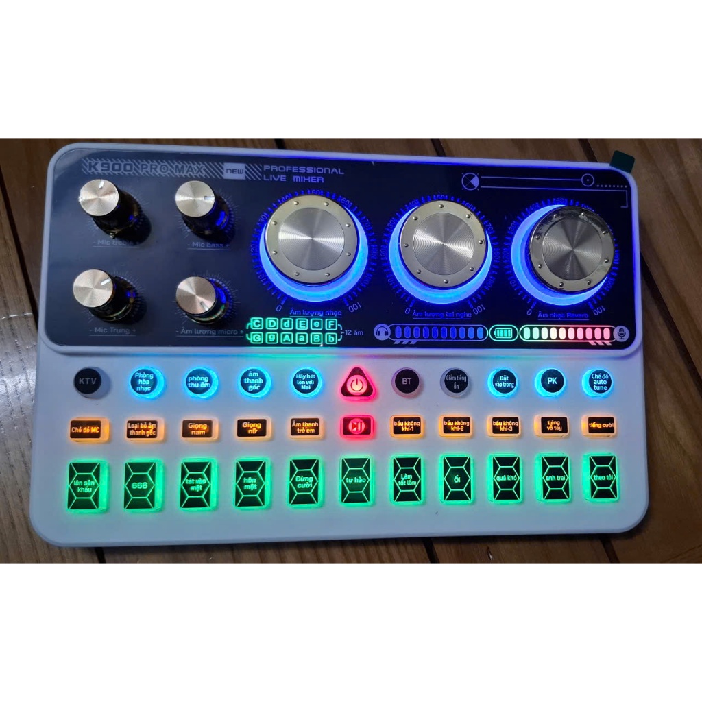 Sound Card K900 PRO MAX phiên bản mới nhất hoàn toàn tiếng Việt. Thẻ Âm ...