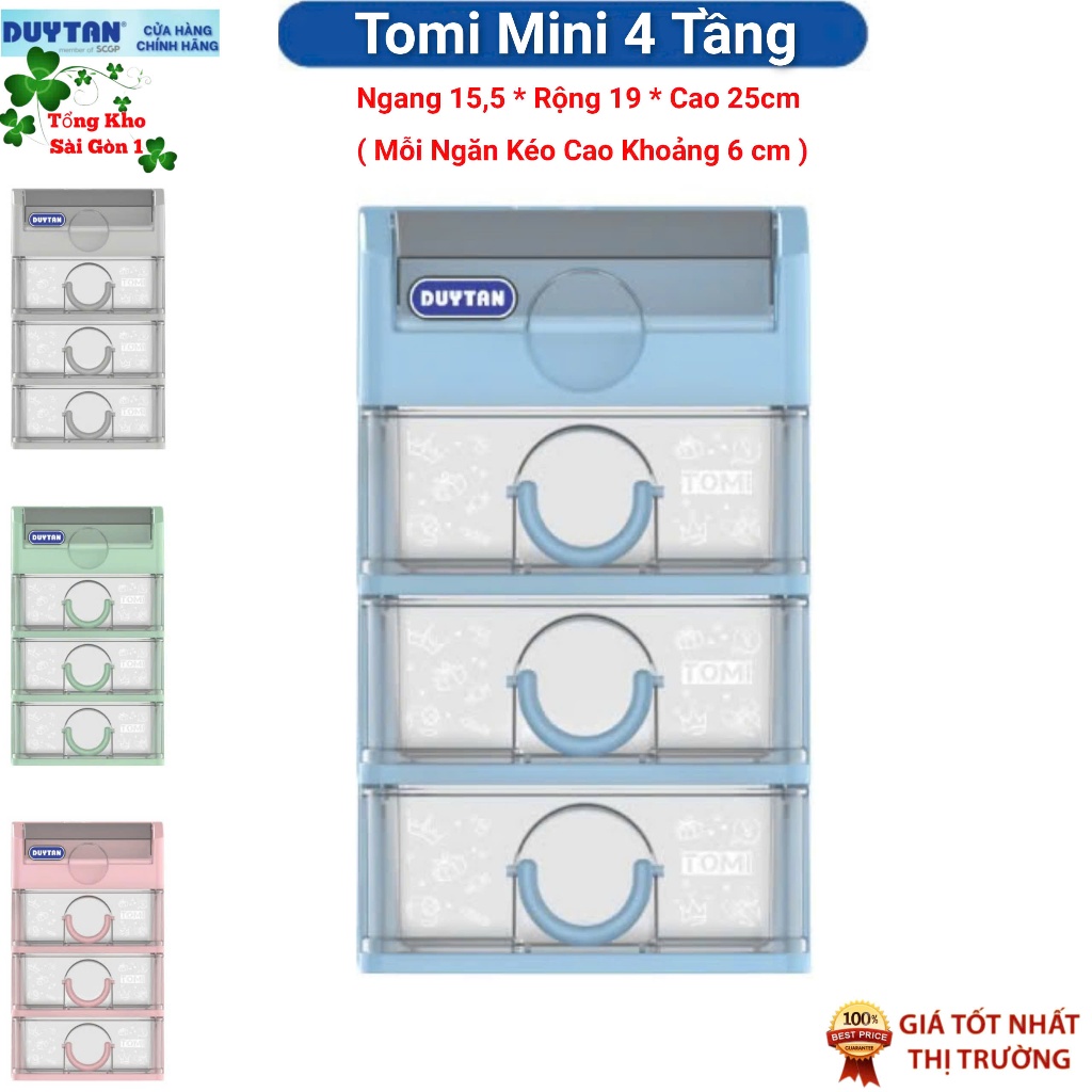 💥 Tủ Nhựa Duy Tân Tomi Mini 4 Tầng 💥 Tổng Kho Giá Rẻ SG 💥 | Shopee Việt Nam