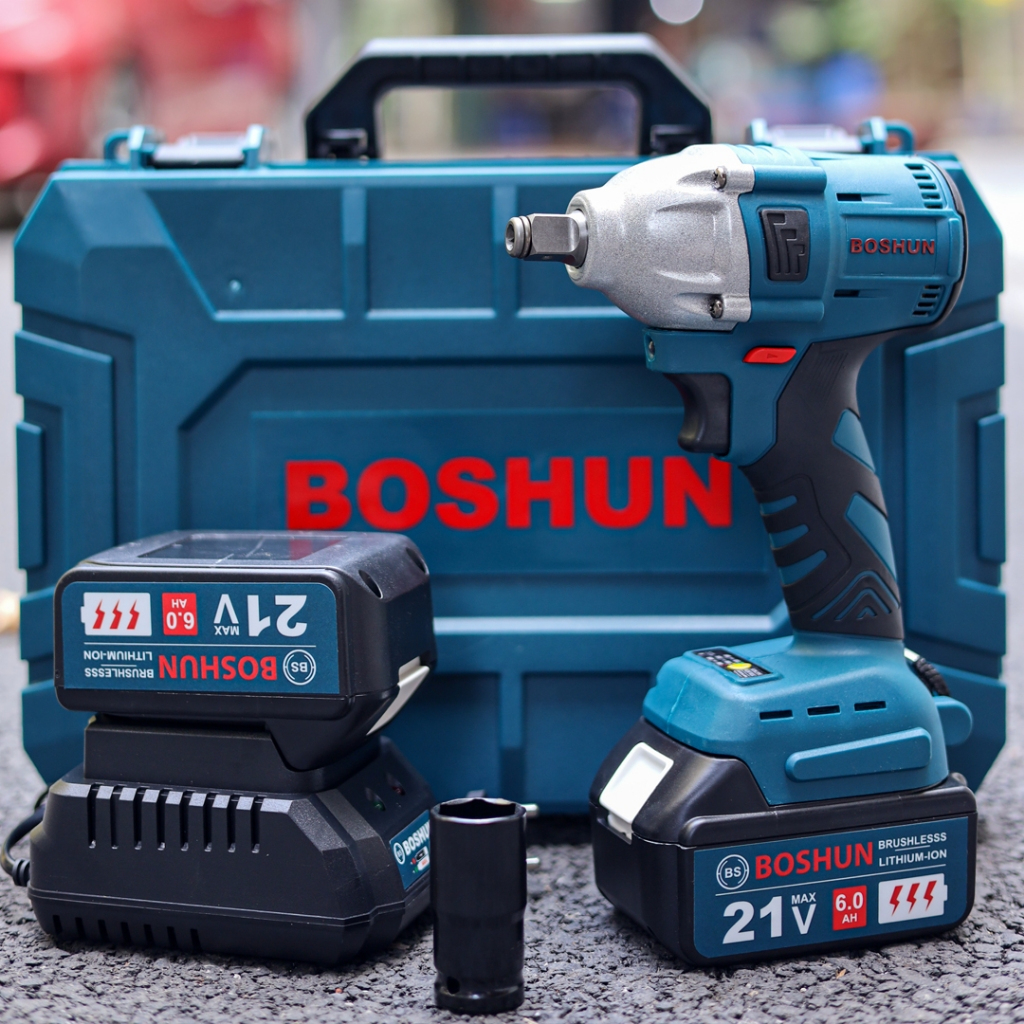 Máy Bắn Bulong Boshun 21V (BS-IW330N ) Bản Mới Siêu Khỏe, Máy Siết Ốc, Vặn Bu Lông Dùng Pin 10 ...