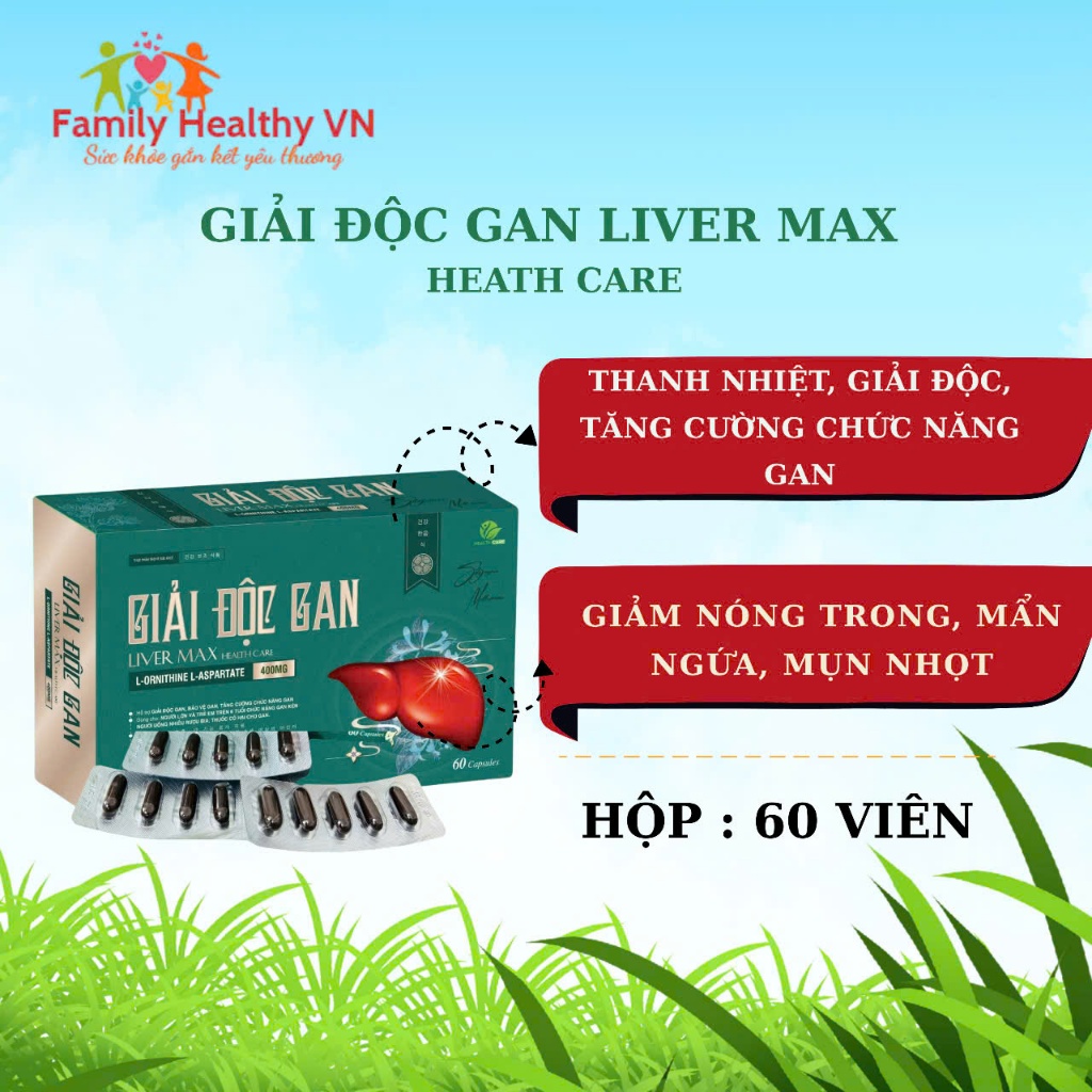 GIẢI ĐỘC GAN LIVER MAX - Health Care hỗ trợ bổ gan, tăng cường chức ...