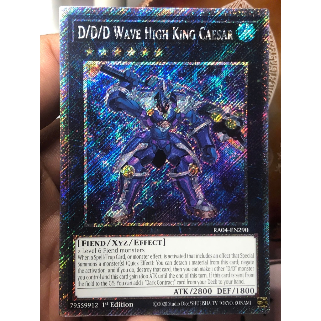 [KW2 Yugioh] [EN-UK] Thẻ bài D/D/D Wave High King Caesar - RA04-EN290 - Platinum Secret Rare 1st ...