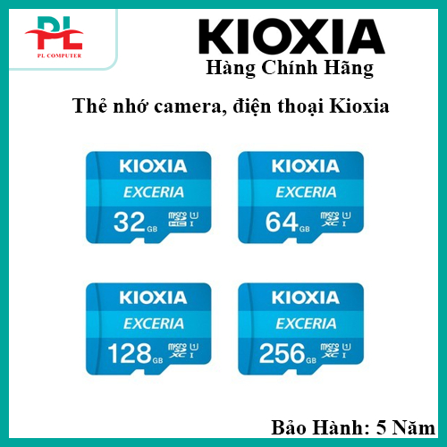 Thẻ nhớ camera, Kioxia 256GB/128GB/64GB/32GB UHS-1 C10 đọc 100MB/s- Exceria/Exceria G2 | Shopee ...