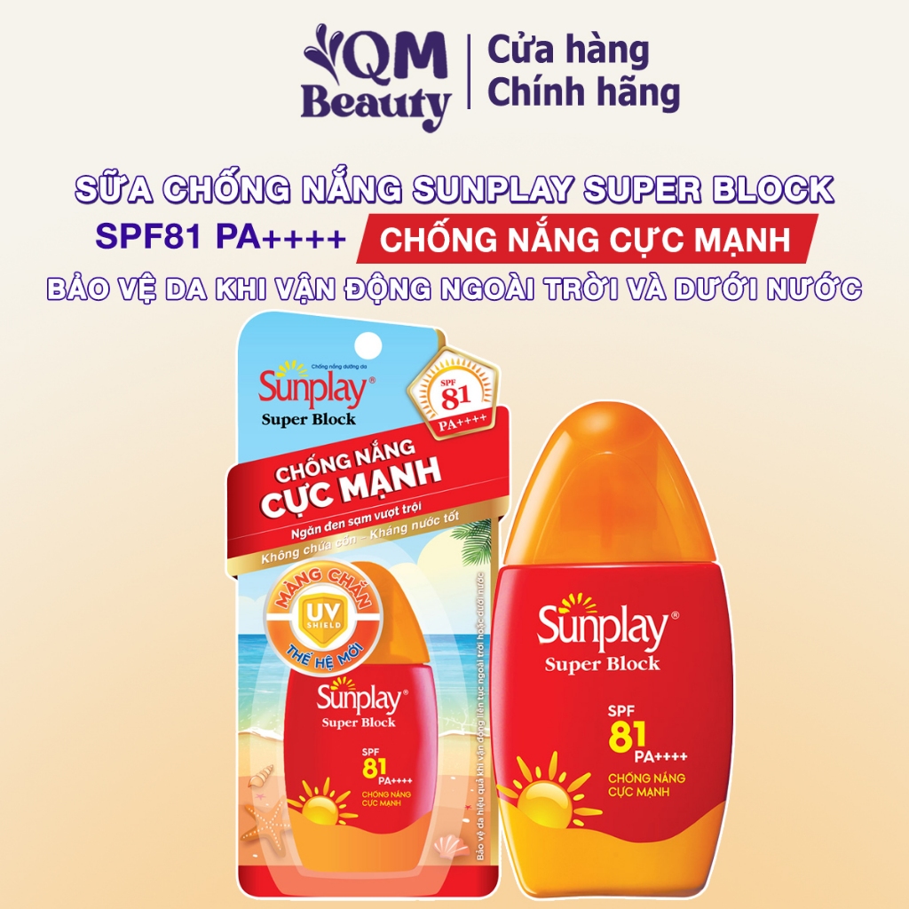 Kem chống nắng Sunplay cực mạnh dạng sữa chống nắng Sunplay Super Block ...