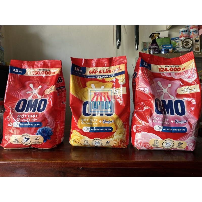 Bột giặt OMO túi 3.9kg /4.3kg chính hãng Unilever | Shopee Việt Nam