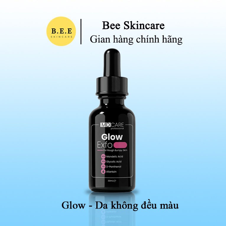 Serum MD Care Glow Exfo Tẩy Tế Bào Chết, Mờ Thâm, Sáng Da, Làm Đều Màu Da Bee Skincare | Shopee ...