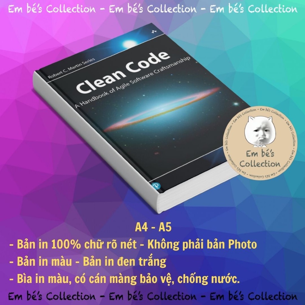 Clean Code. A4-A5. Bìa in màu cán màng | Shopee Việt Nam
