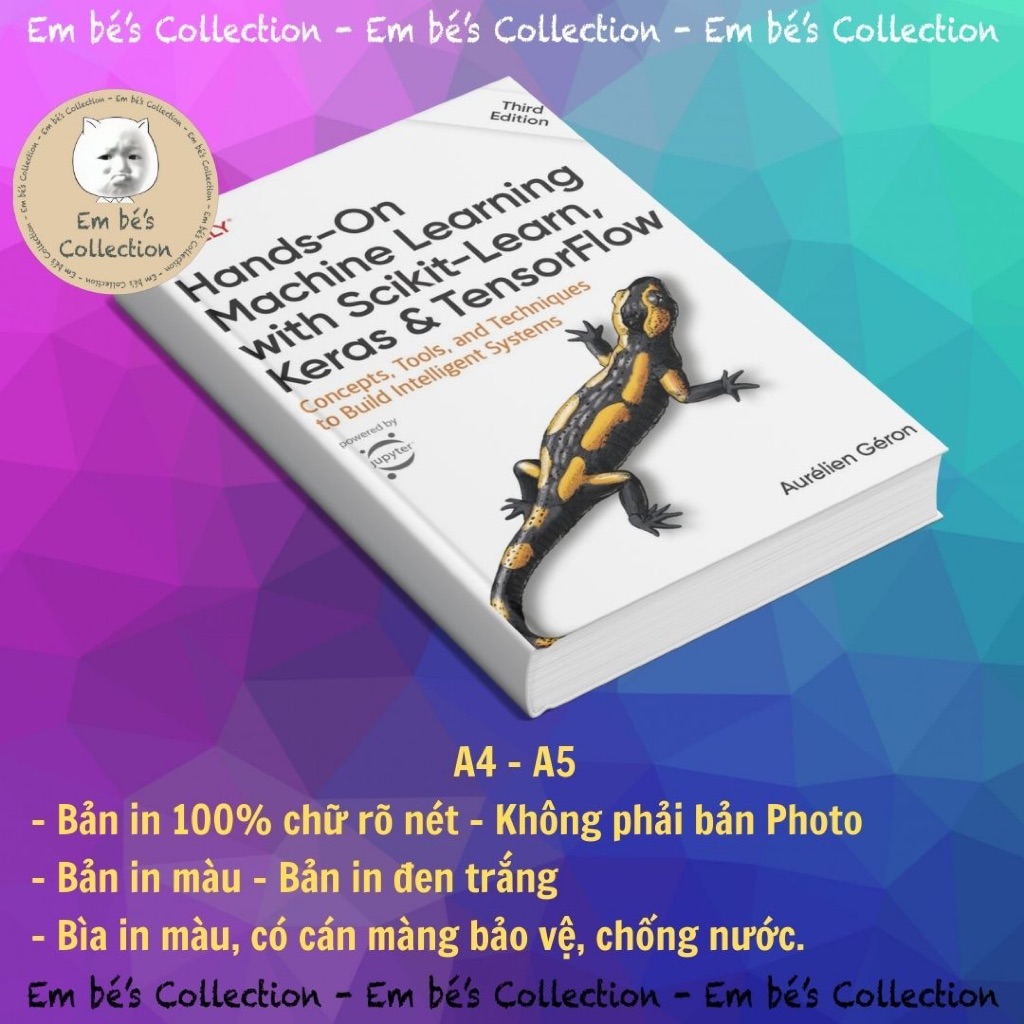 Hands-On Machine Learning. A4-A5. Bìa in màu cán màng | Shopee Việt Nam