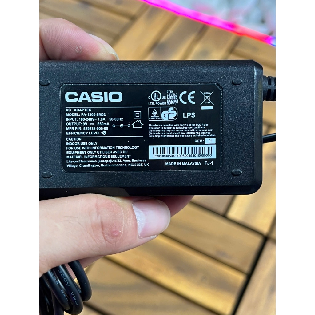 dây nguồn DC 9V cho đàn casio ctk-571 loại tốt bảo hành 12 tháng ...