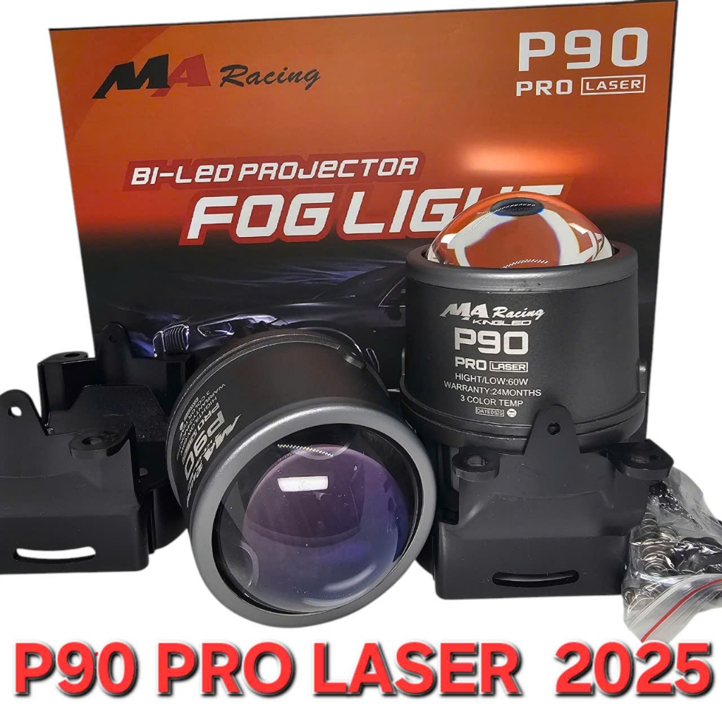 [ 1 CẶP] Đèn Bi gầm Trợ Sáng P90 PRO 3 màu PHA LAZER CHÍNH HÃNG ...