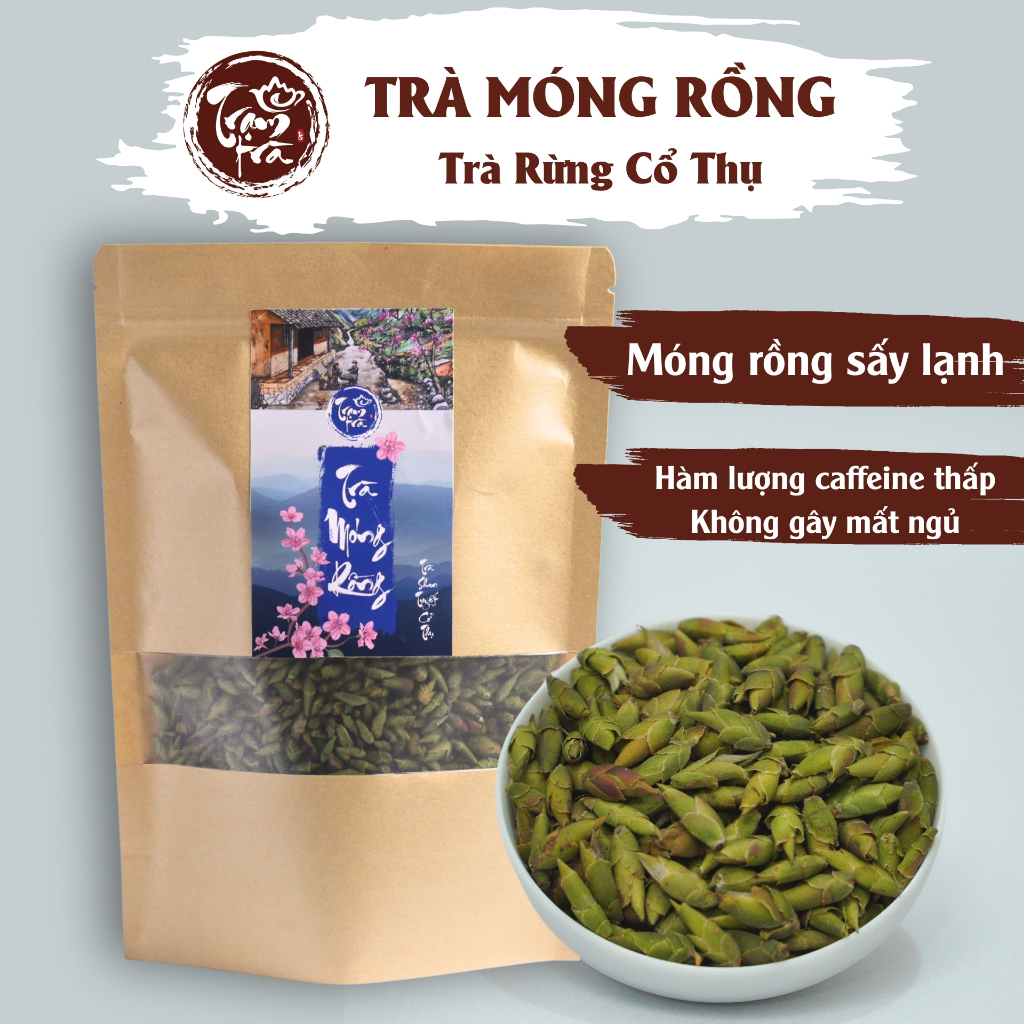 Trà móng rồng cổ thụ Hà Giang loại thượng hạng túi zip, trà móng rồng ...