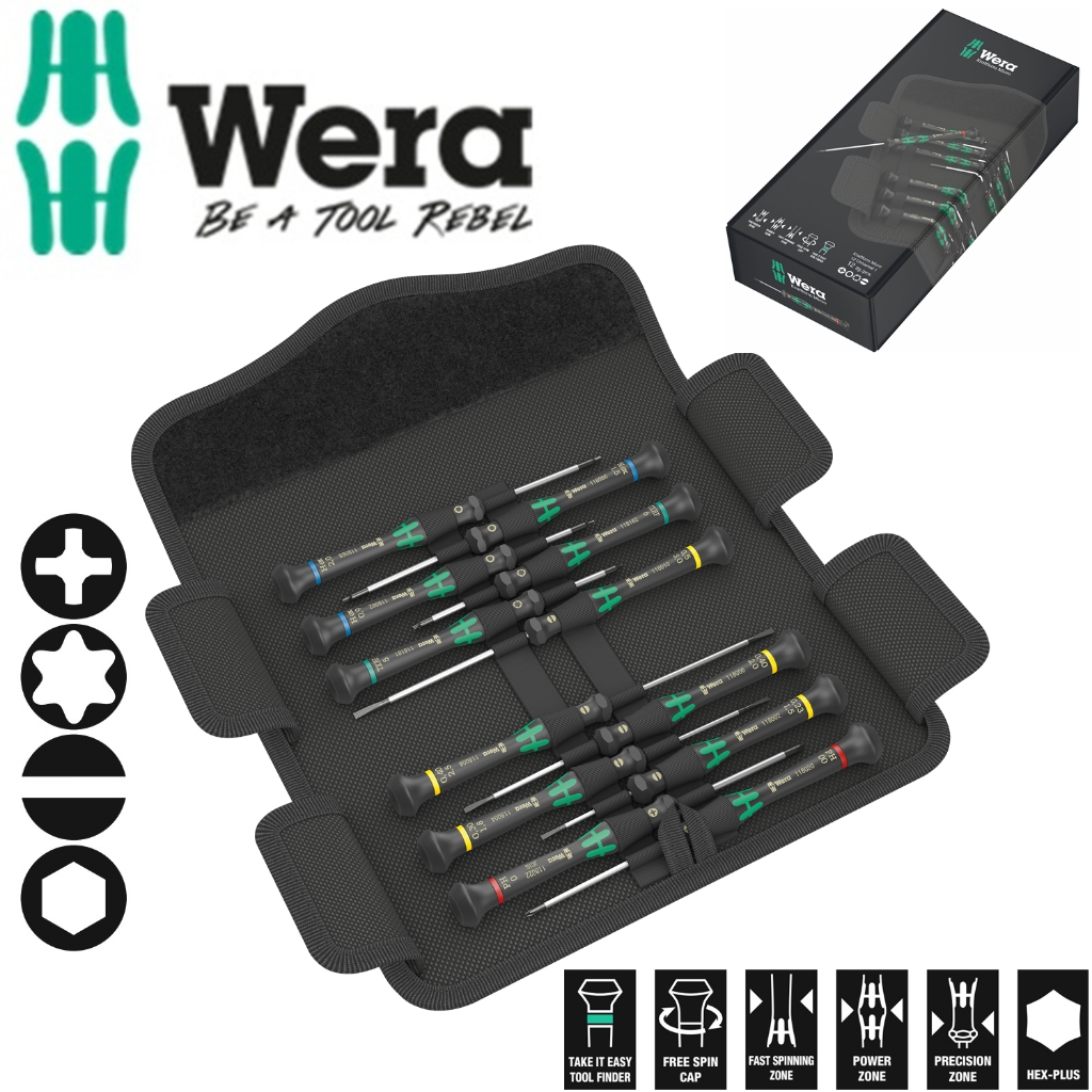 Bộ tua vít điện tử đa năng Wera 05073675001 Kraftform Micro 12 ...