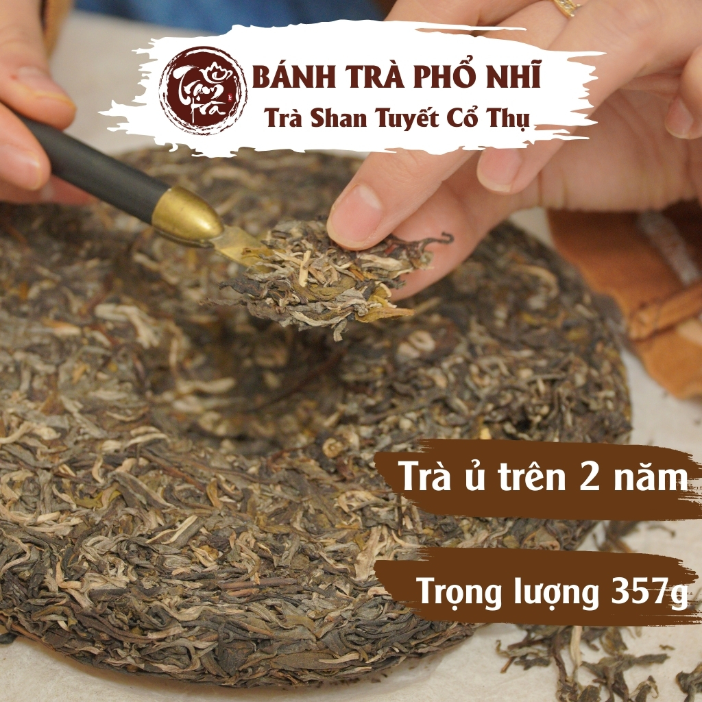 Bánh trà phổ nhĩ shan tuyết sống, Bánh trà shan tuyết cổ thụ phổ nhĩ 1 bánh 357g | Shopee Việt Nam