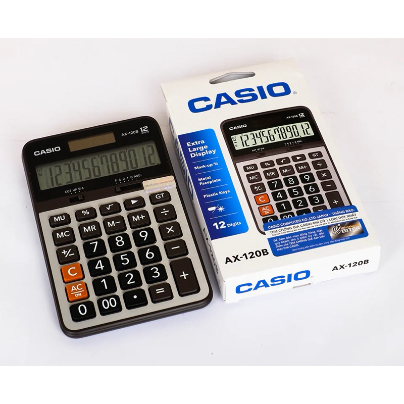MÁY TÍNH CASIO AX-120B MÀN HÌNH CỰC LỚN | Shopee Việt Nam