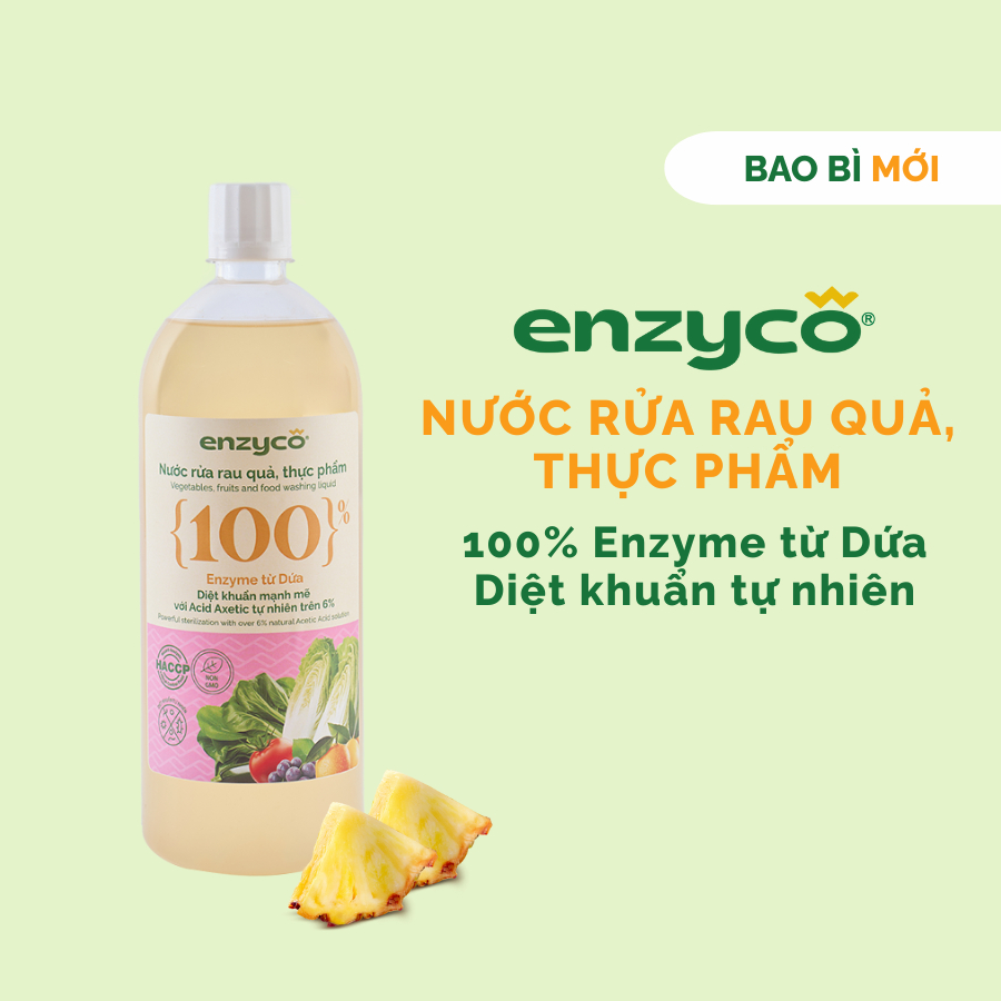 Nước tẩy rửa sinh học ENZYCO - Chiết xuất Bồ hòn và Enzyme Dứa | Shopee ...