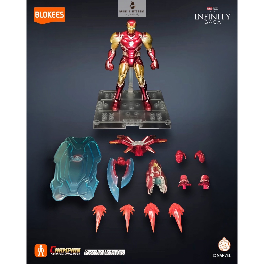 IRON MAN MARK 85 EX & SE_MARVEL HERO CHAMPION CLASS (CC01)_BLOKEES FIGURES_FIGURES_KT~15cm ...