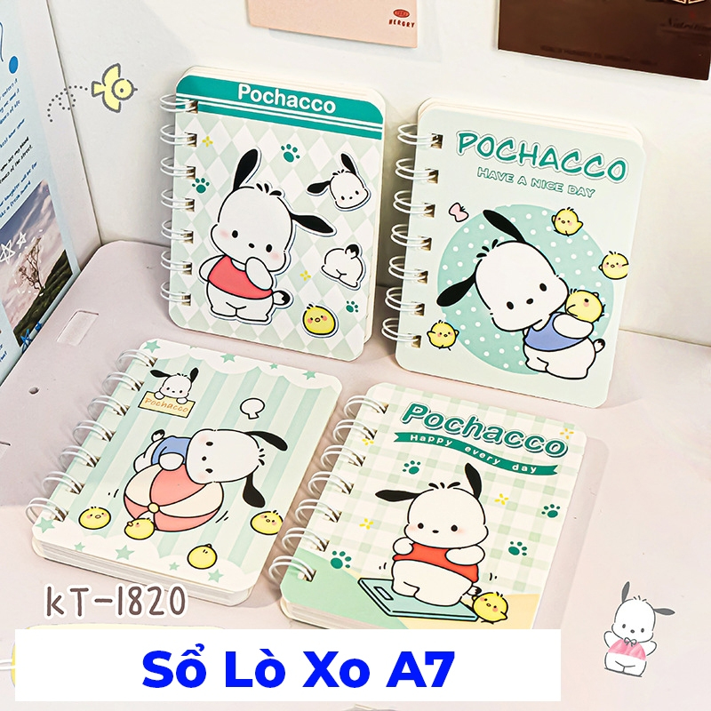 Sổ Tay Ghi Chép Mini Dễ CuTe Lò Xo Tiện Lợi, Sổ Note Mini Cute, Sổ Nhật ...