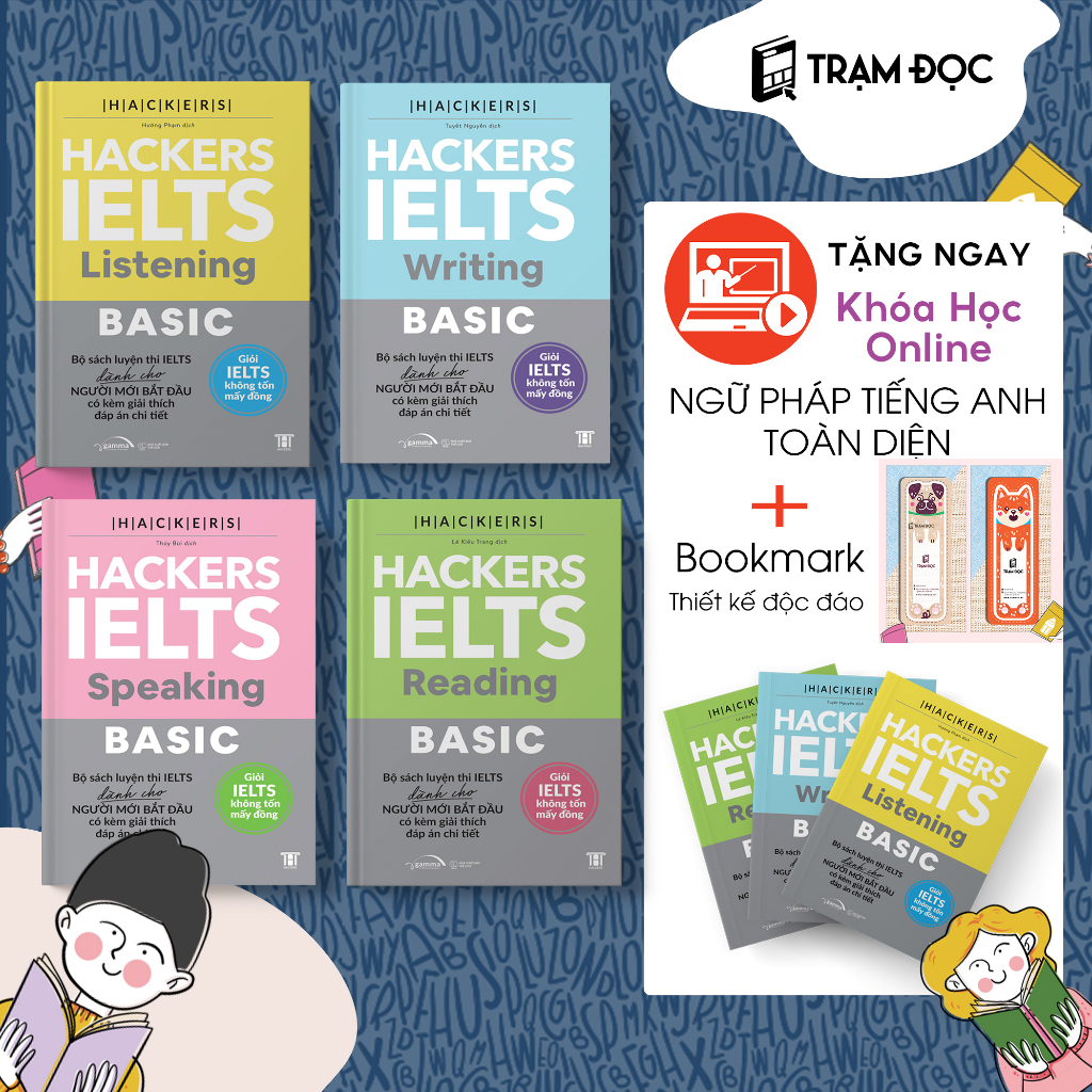 Sách -Hackers Ielts Basic ( Reading + Listening + Writing + Speaking ) | Shopee Việt Nam
